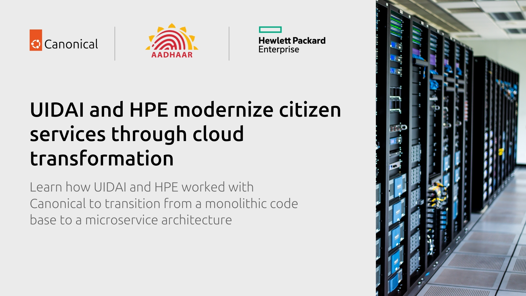 UIDAI and HPE modernize citizen services through cloud transformation ...